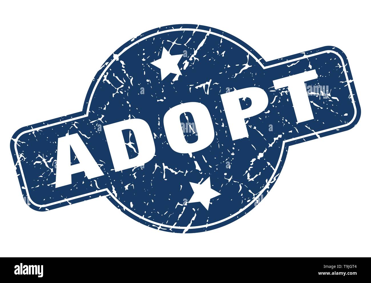 adopt vintage round isolated stamp Stock Vector Image & Art - Alamy