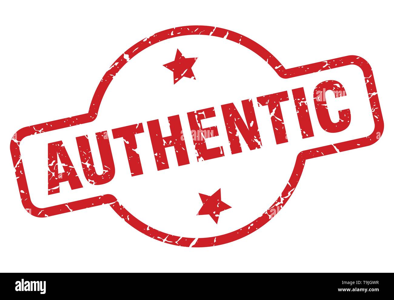 authentic stamp isolated on white Stock Vector Image & Art - Alamy
