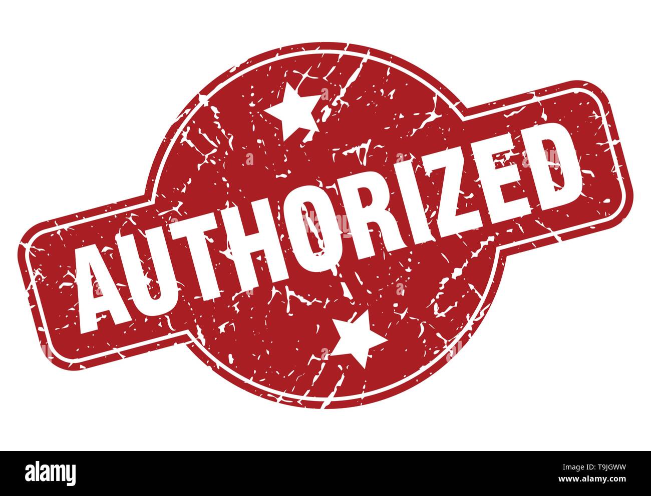 authorized vintage stamp. authorized sign Stock Vector Image & Art - Alamy