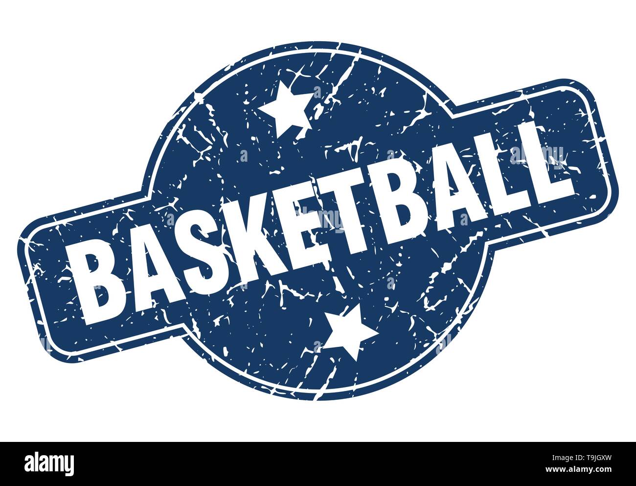 basketball vintage round isolated stamp Stock Vector Image & Art - Alamy