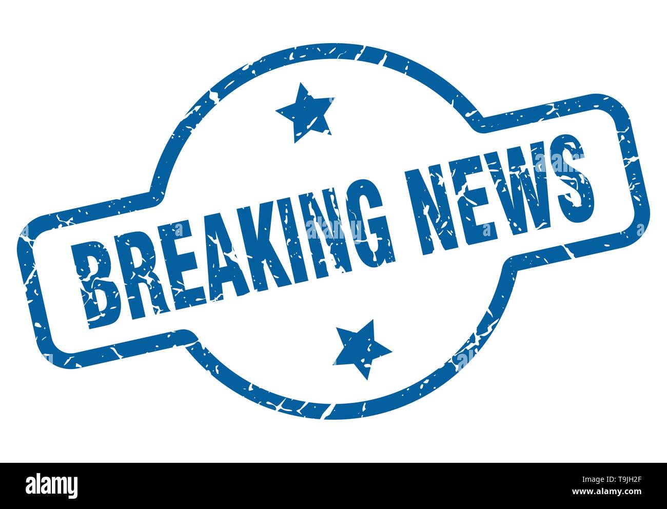 breaking news vintage stamp. breaking news sign Stock Vector Image ...