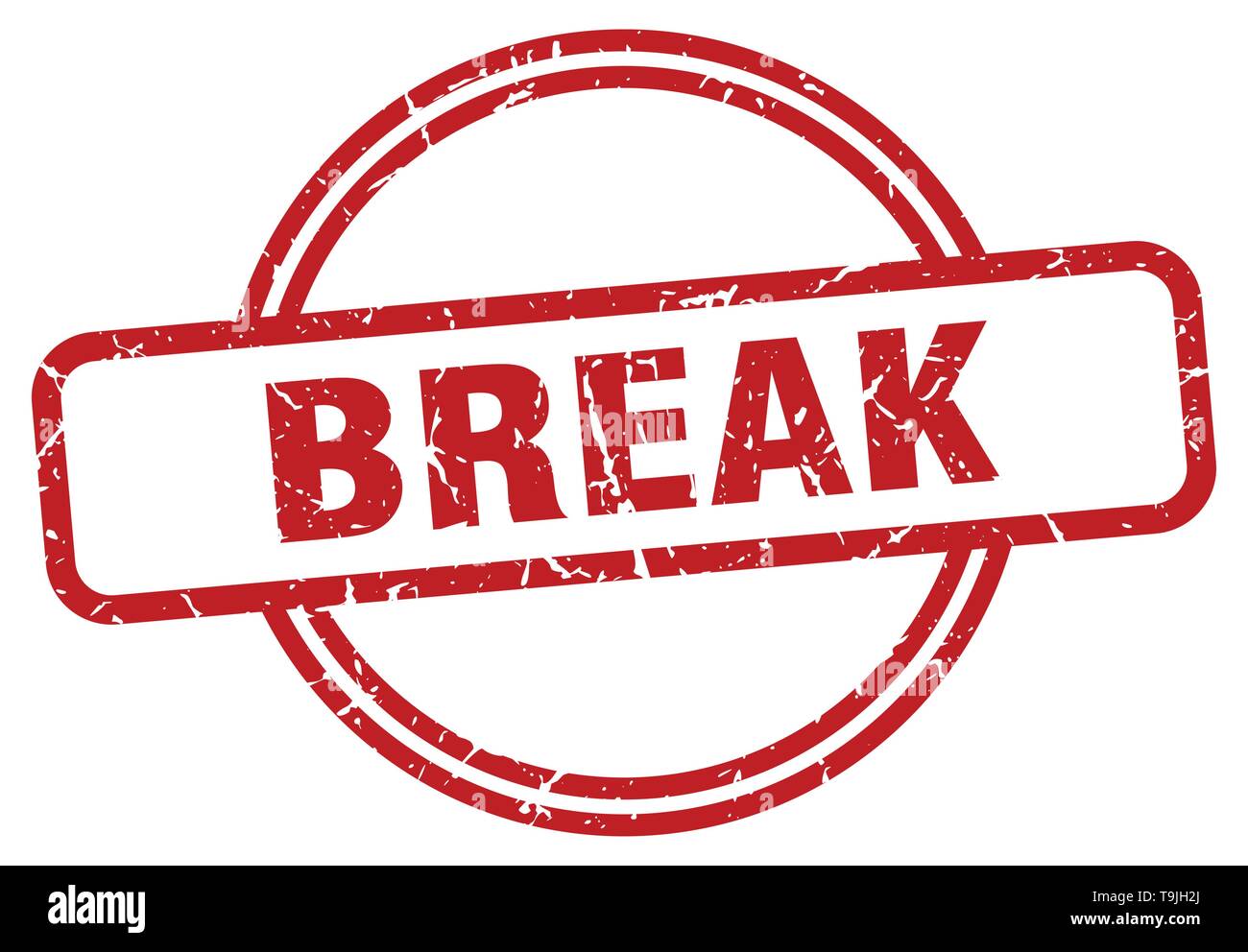 break round vintage grunge stamp Stock Vector Image & Art - Alamy