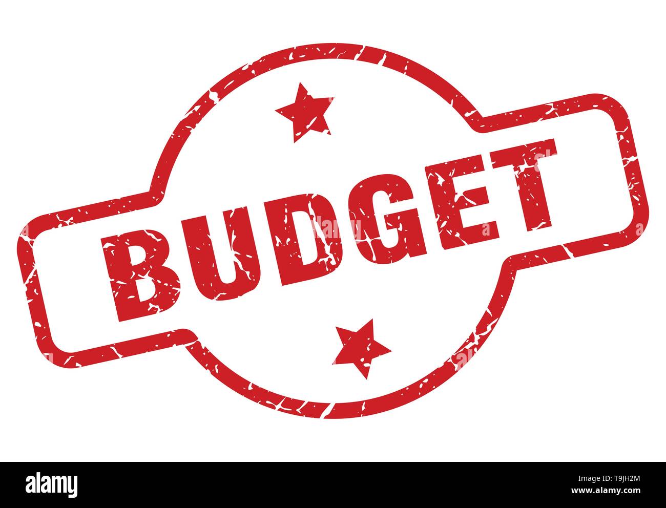 budget stamp isolated on white Stock Vector Image & Art - Alamy