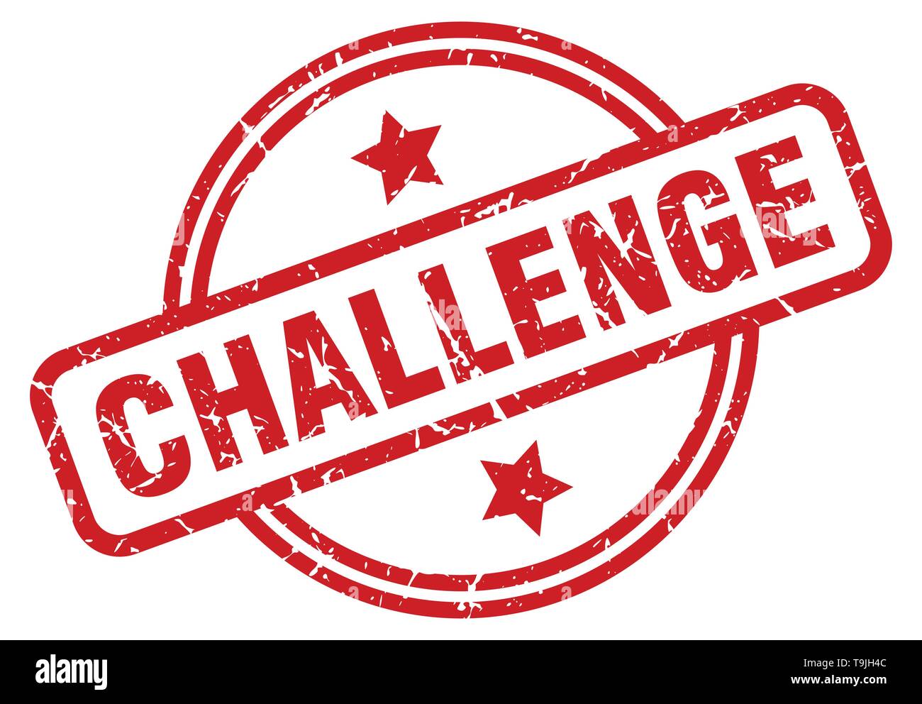Challenge round red grunge hi-res stock photography and images - Alamy