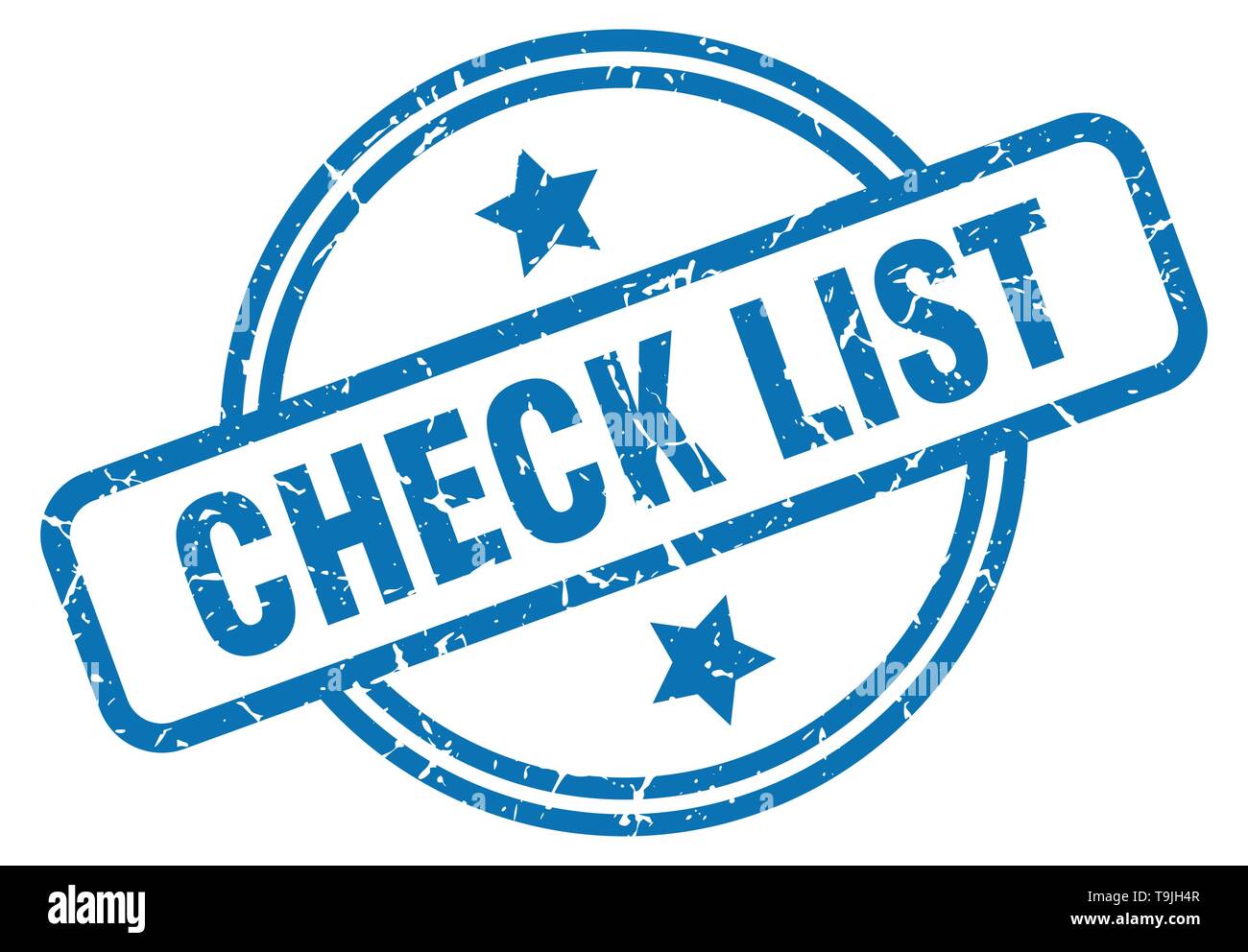 Check list blue grunge hi-res stock photography and images - Alamy
