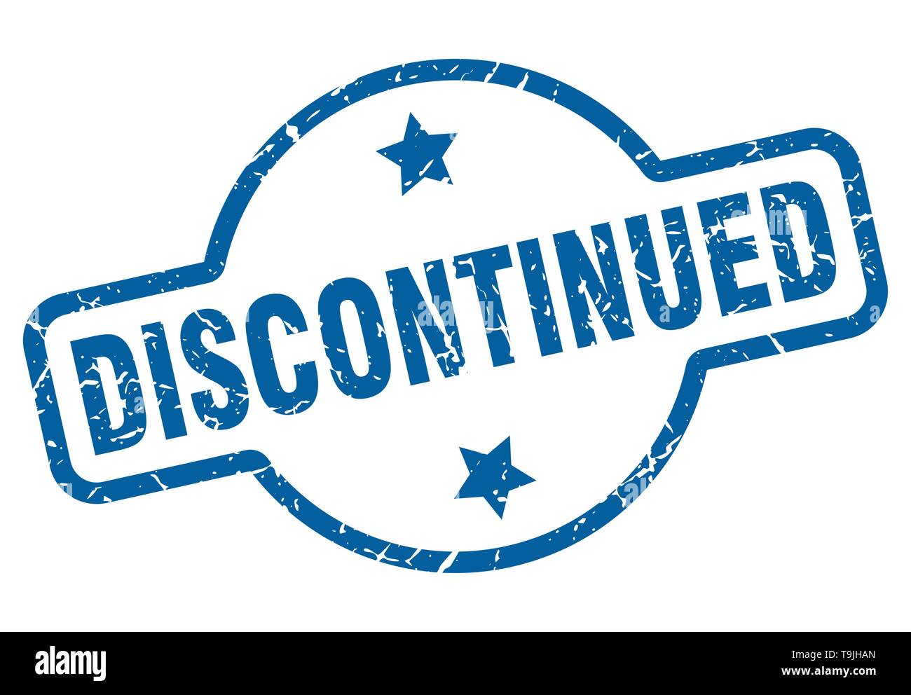 discontinued vintage stamp. discontinued sign Stock Vector Image & Art ...