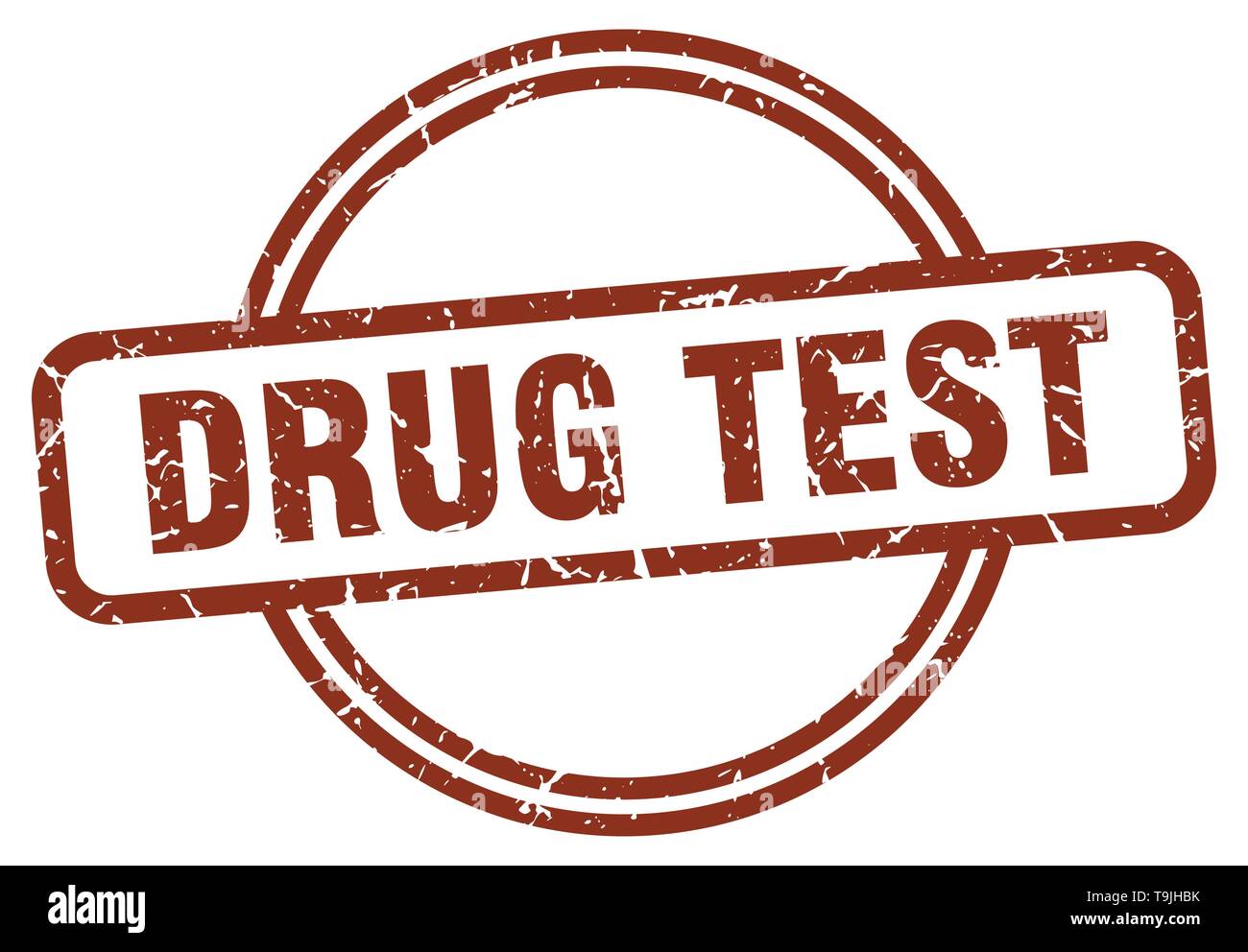drug test stamp isolated on white Stock Vector Image & Art - Alamy