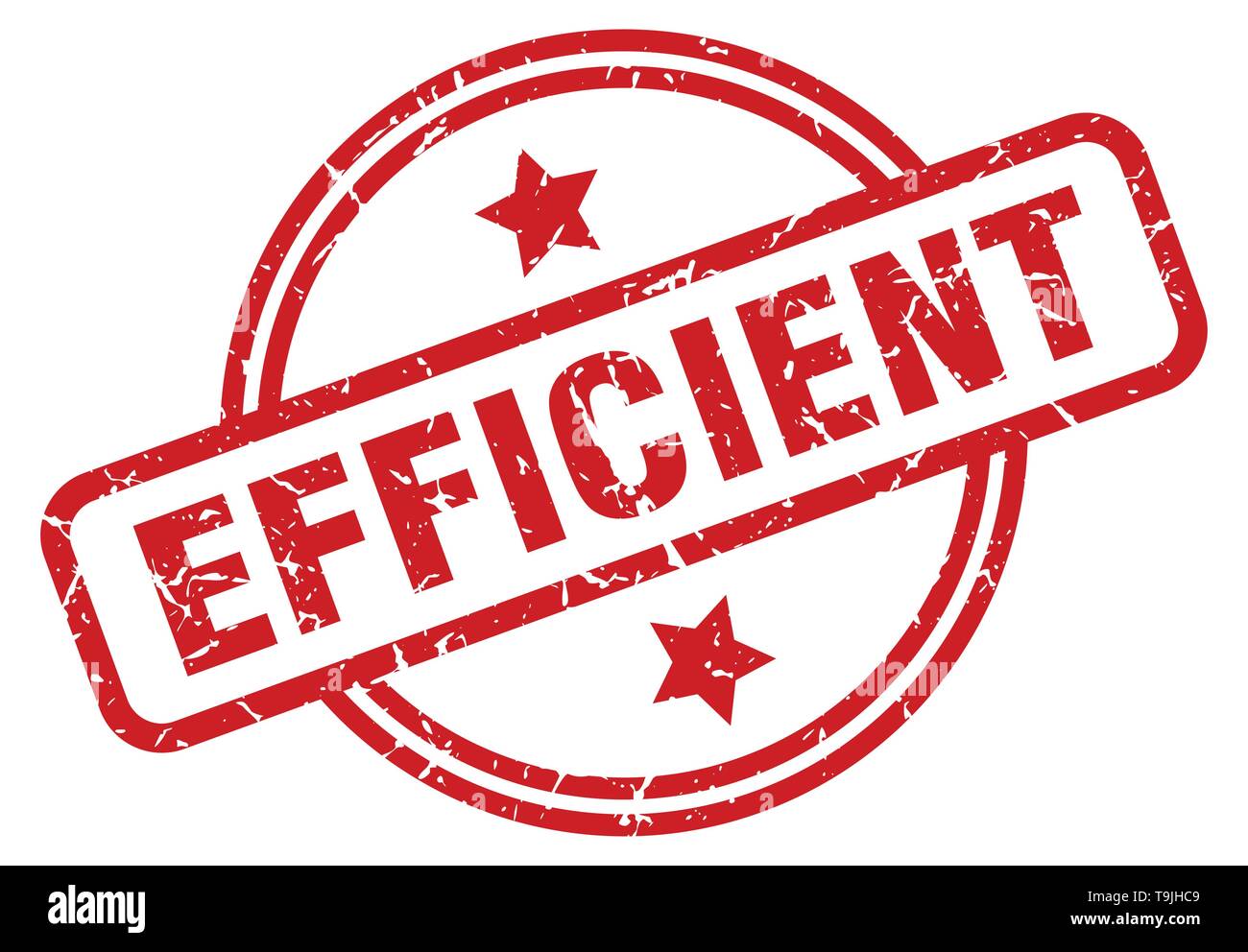 efficient round grunge isolated stamp Stock Vector Image & Art - Alamy