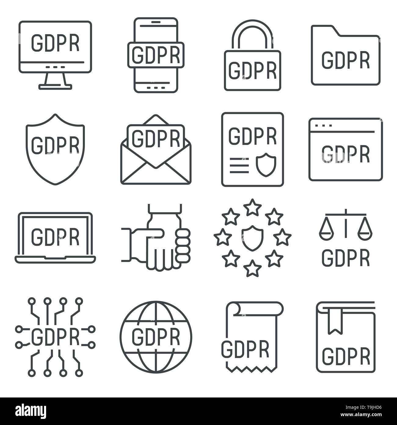 Digital identity europe Stock Vector Images - Alamy