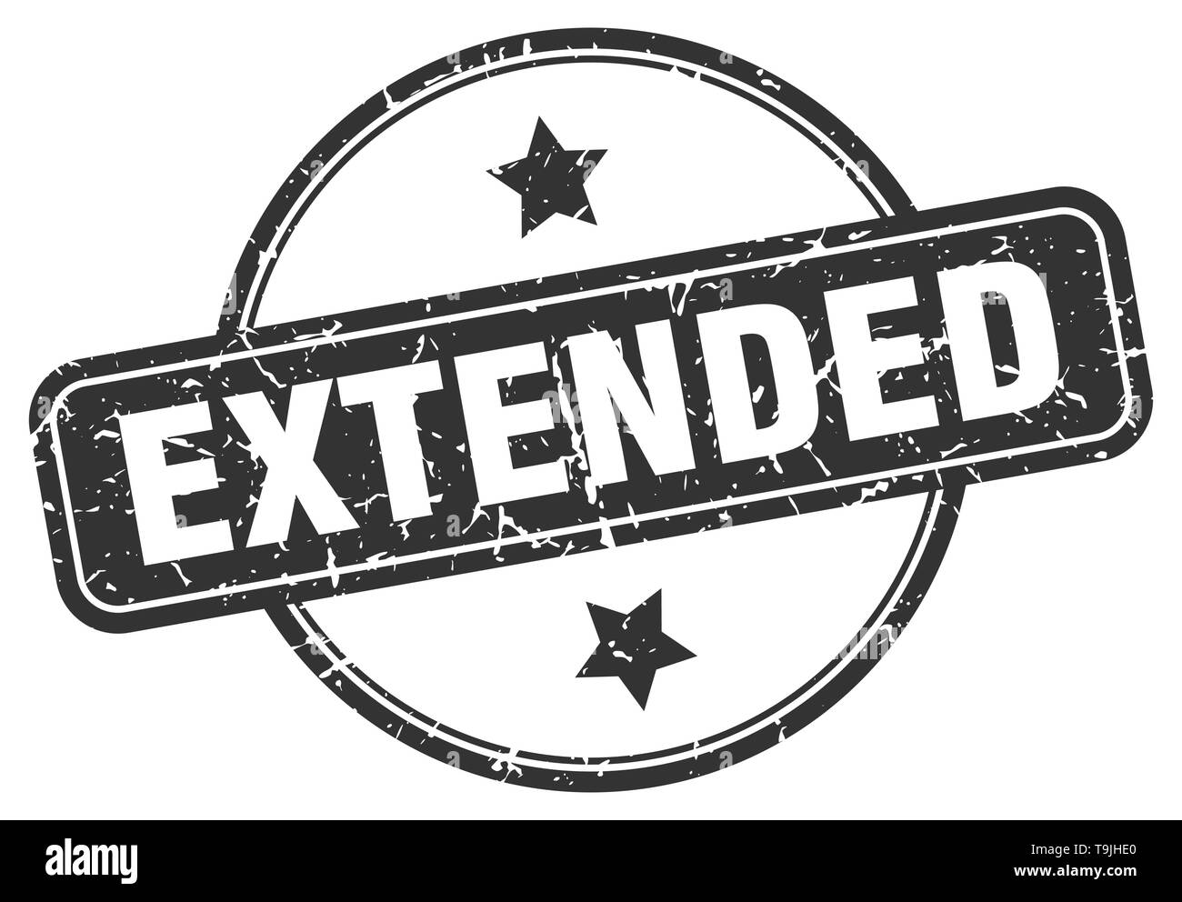 Extended stamp sign seal Black and White Stock Photos & Images - Alamy