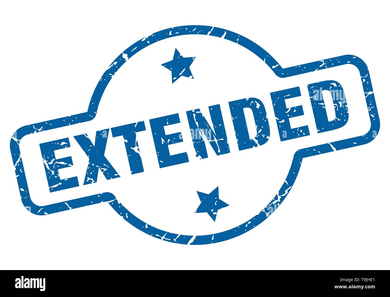extended vintage stamp. extended sign Stock Vector Image & Art - Alamy
