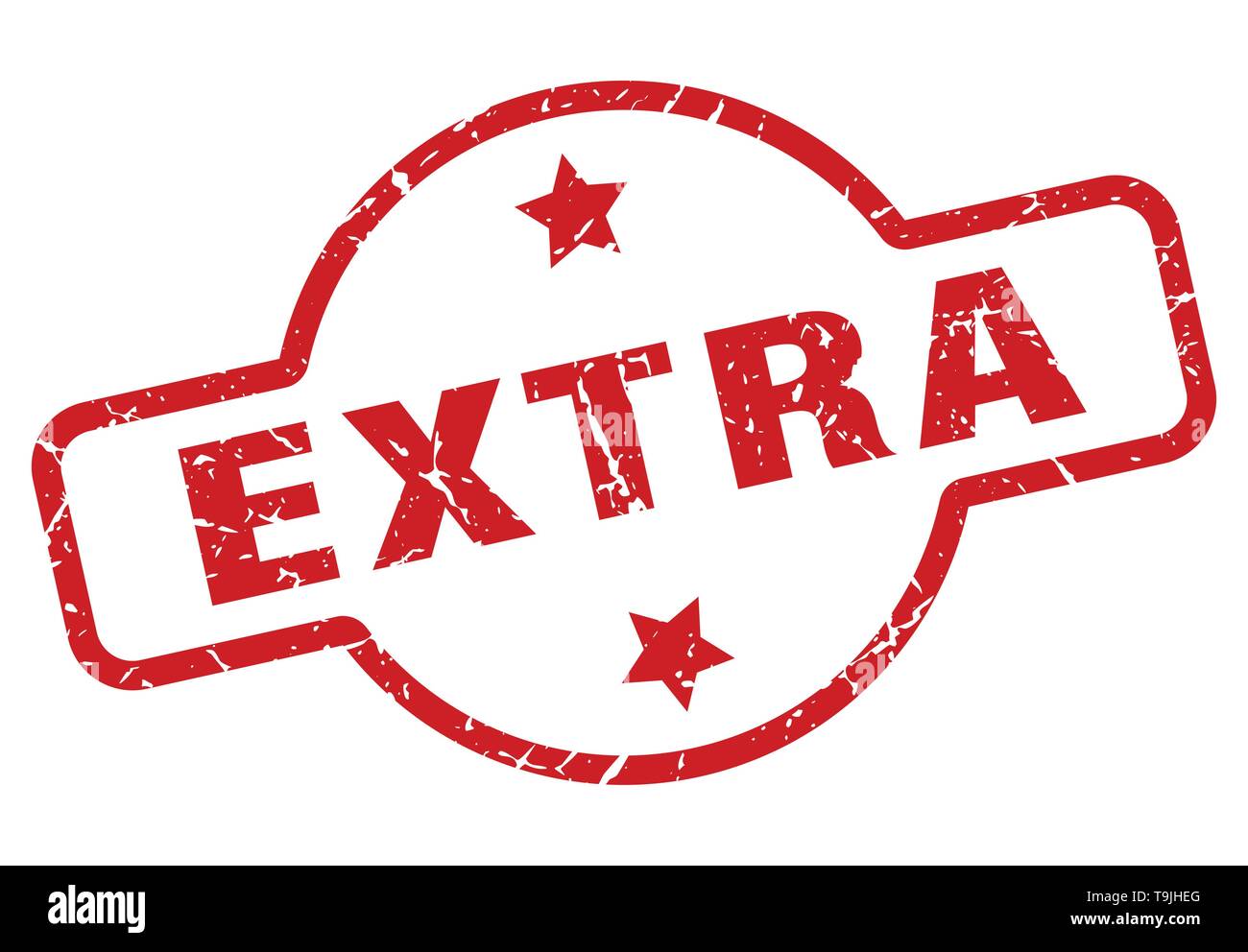 extra stamp isolated on white Stock Vector Image & Art - Alamy