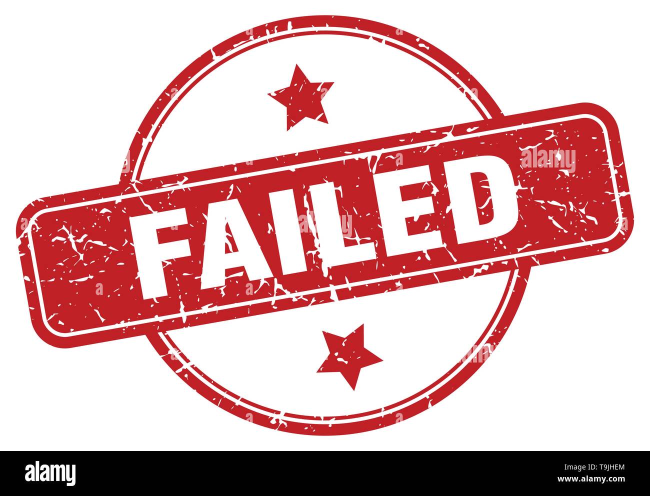 failed vintage round isolated stamp Stock Vector Image & Art - Alamy