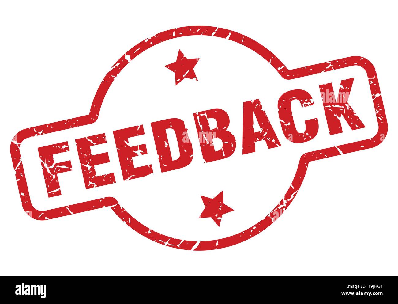 feedback stamp isolated on white Stock Vector Image & Art - Alamy
