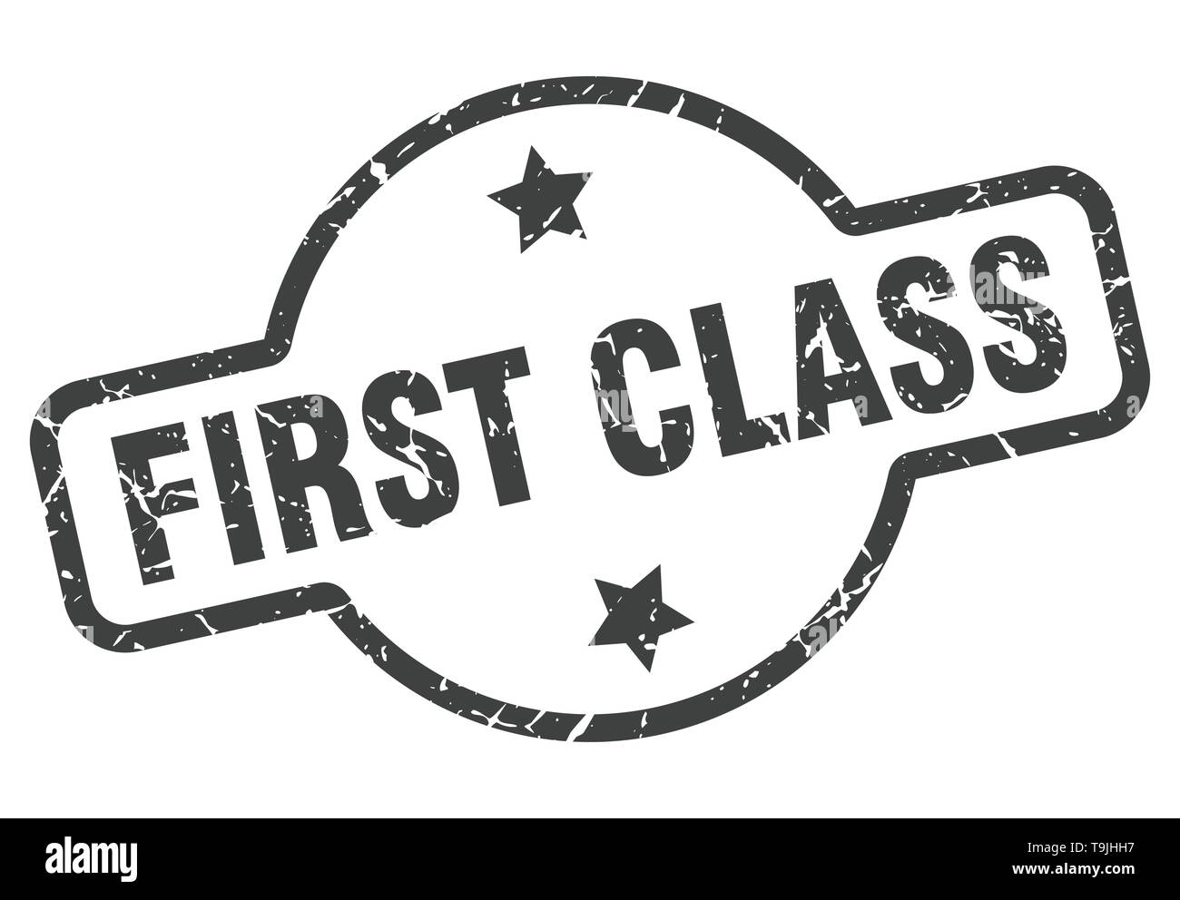 first class vintage round isolated stamp Stock Vector Image & Art - Alamy