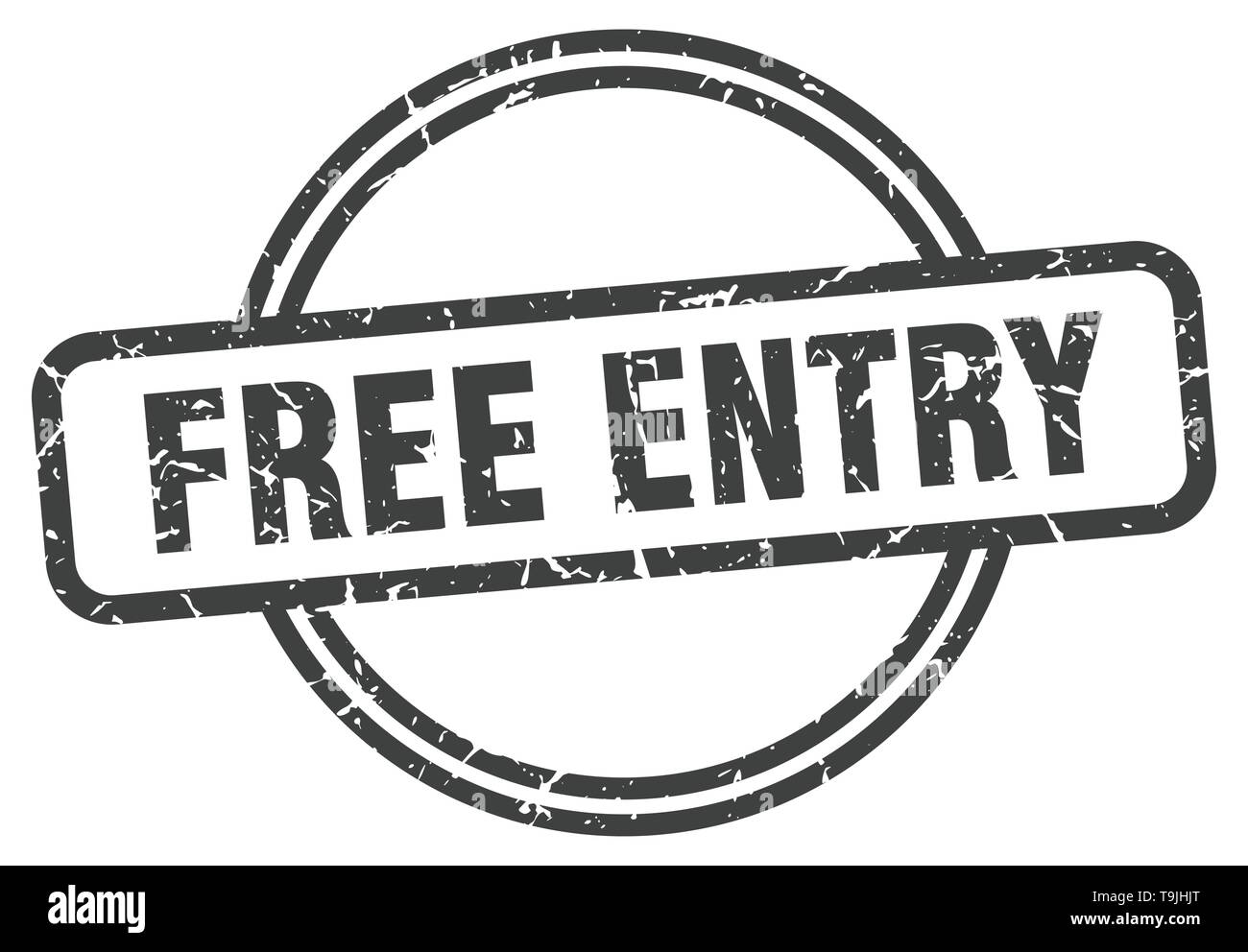 free entry vintage stamp. free entry sign Stock Vector Image & Art - Alamy
