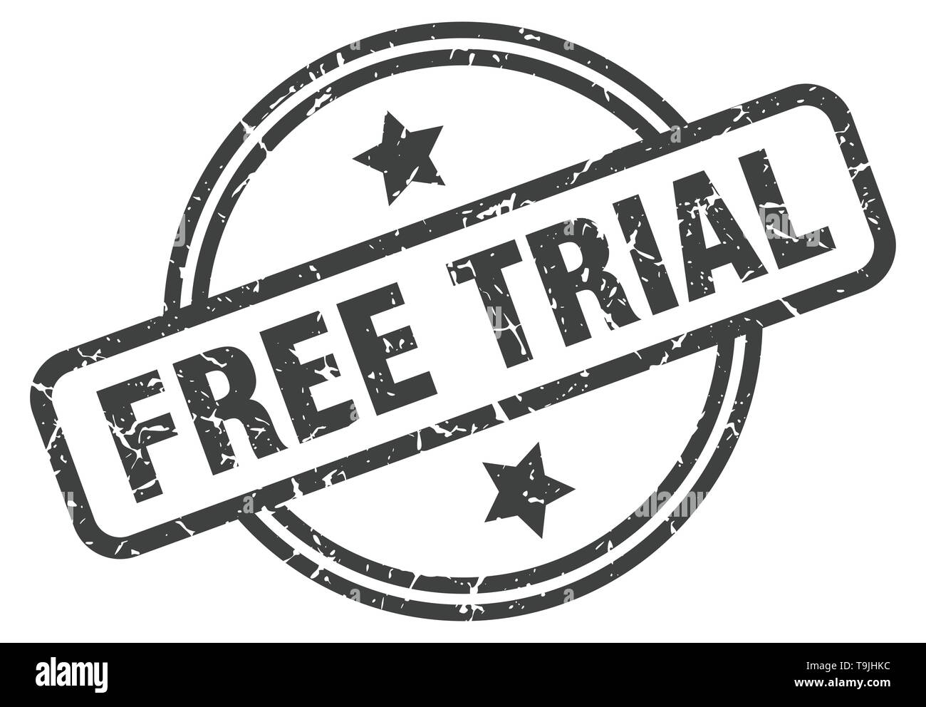 free trial stamp isolated on white Stock Vector Image & Art - Alamy