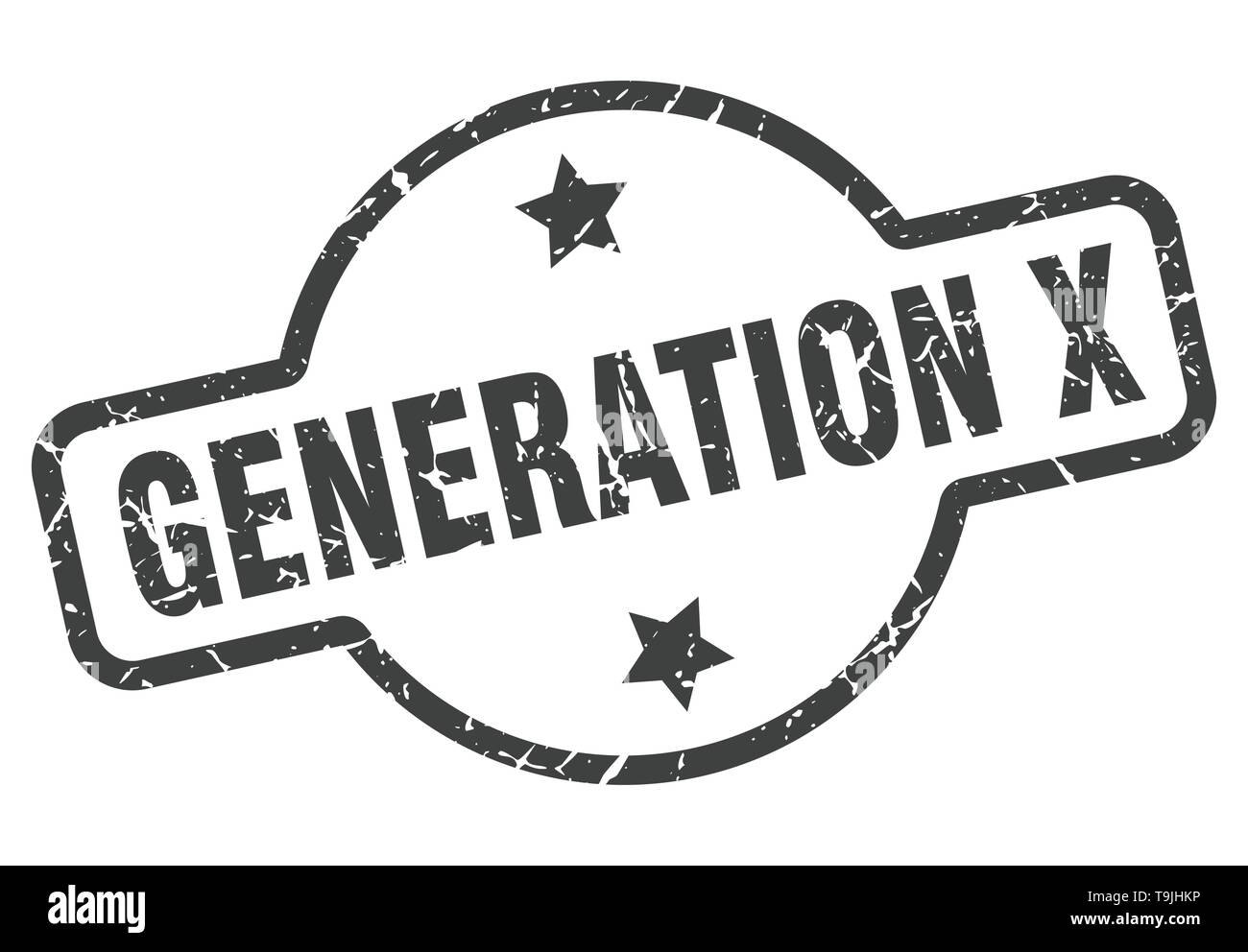 generation x vintage round isolated stamp Stock Vector Image & Art - Alamy