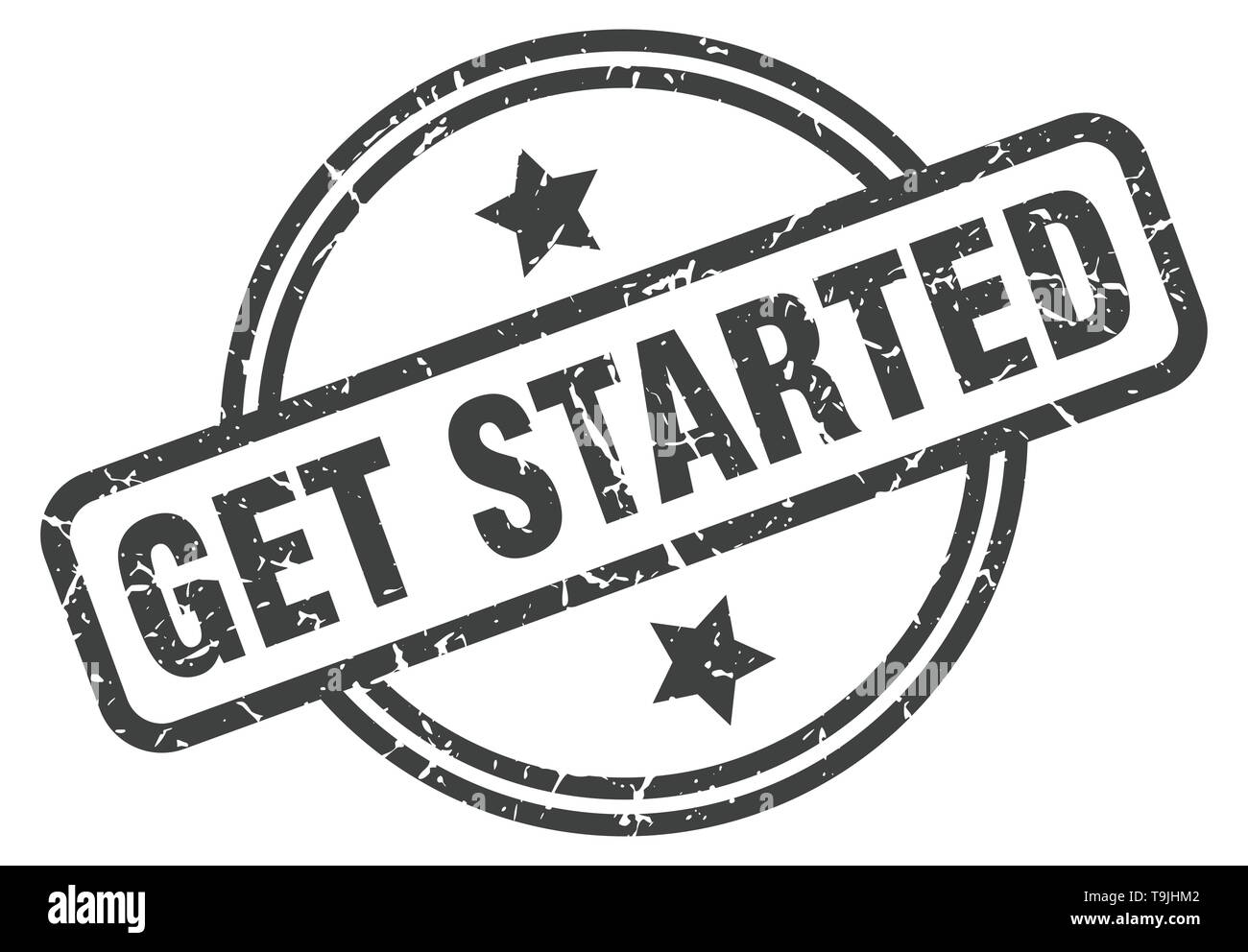 get started stamp isolated on white Stock Vector Image & Art - Alamy
