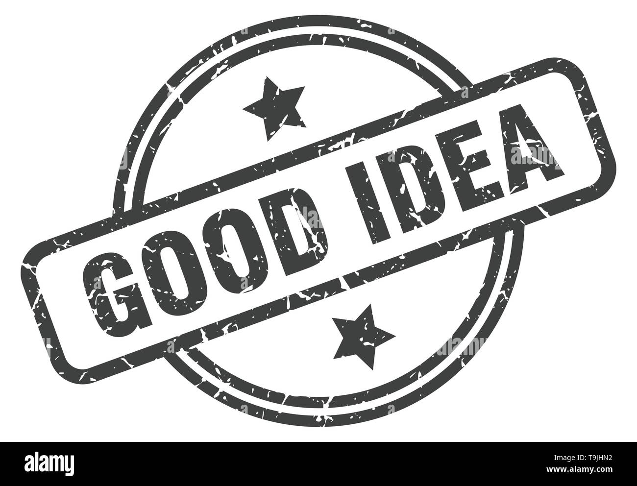 good idea stamp isolated on white Stock Vector Image & Art - Alamy