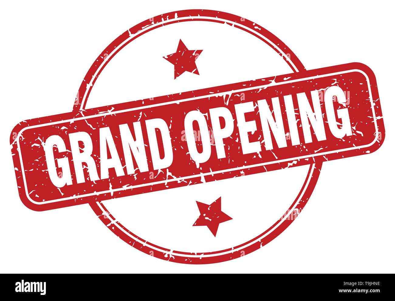 grand opening vintage round isolated stamp Stock Vector Image & Art - Alamy