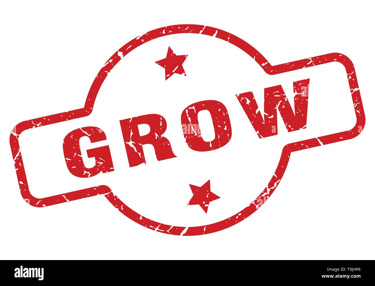 grow stamp isolated on white Stock Vector Image & Art - Alamy