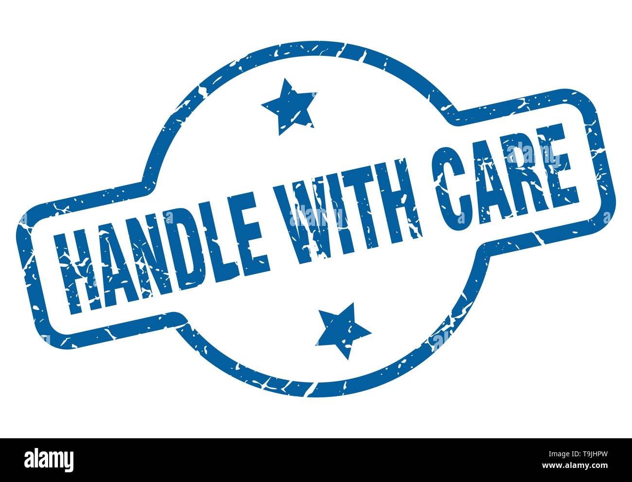 handle with care vintage stamp. handle with care sign Stock Vector ...