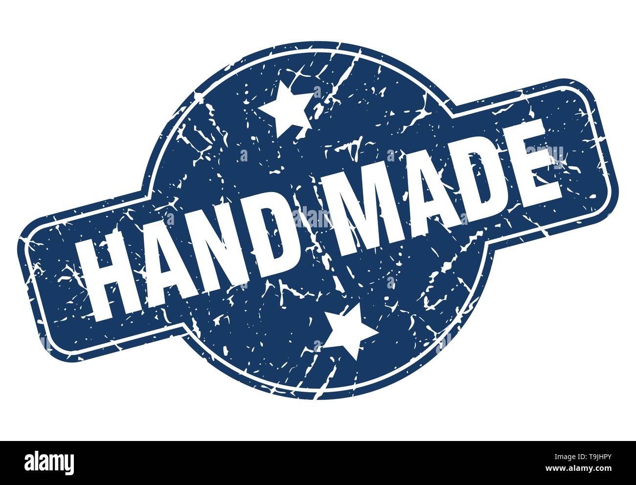 hand made vintage round isolated stamp Stock Vector Image & Art - Alamy