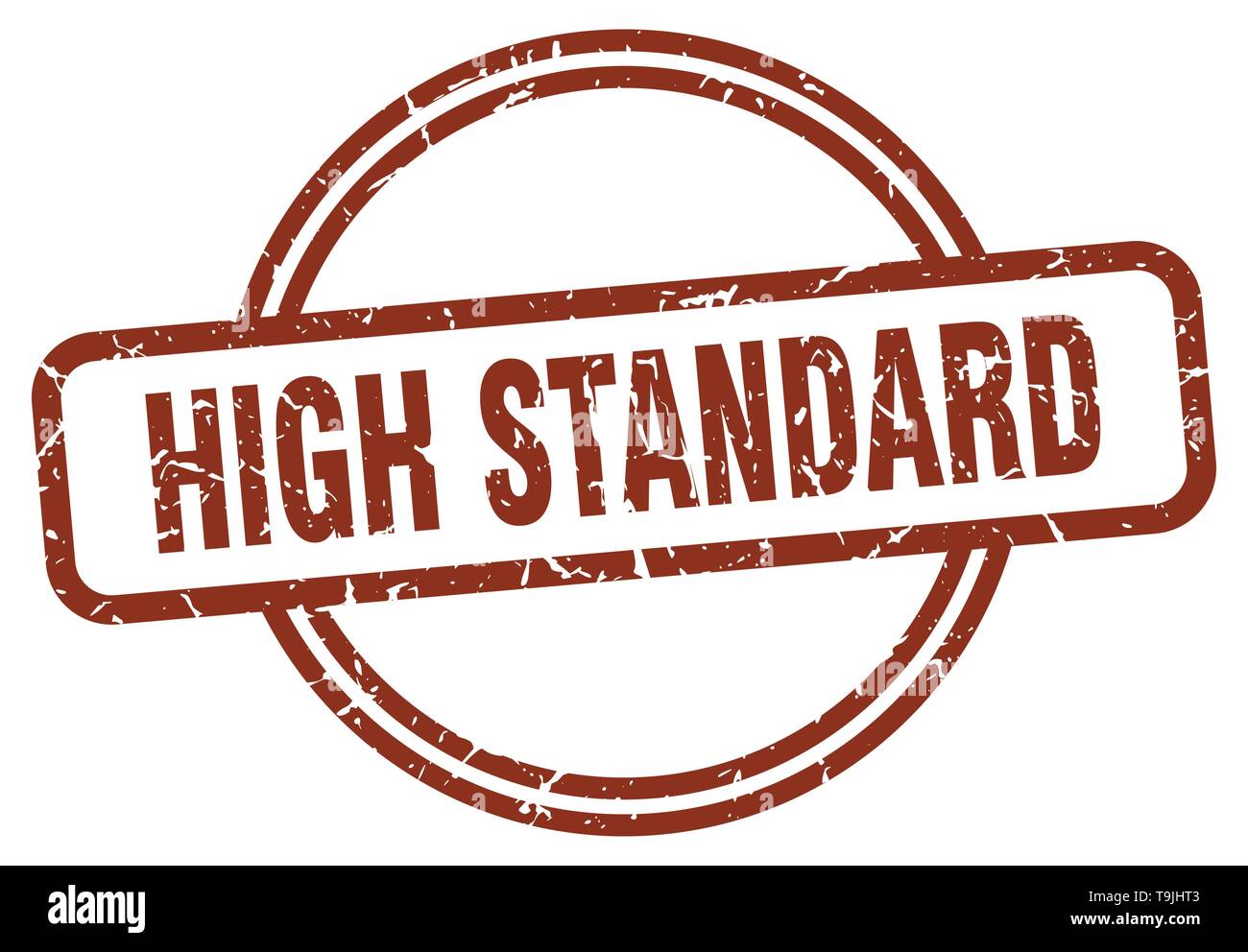 high standard stamp isolated on white Stock Vector Image & Art - Alamy