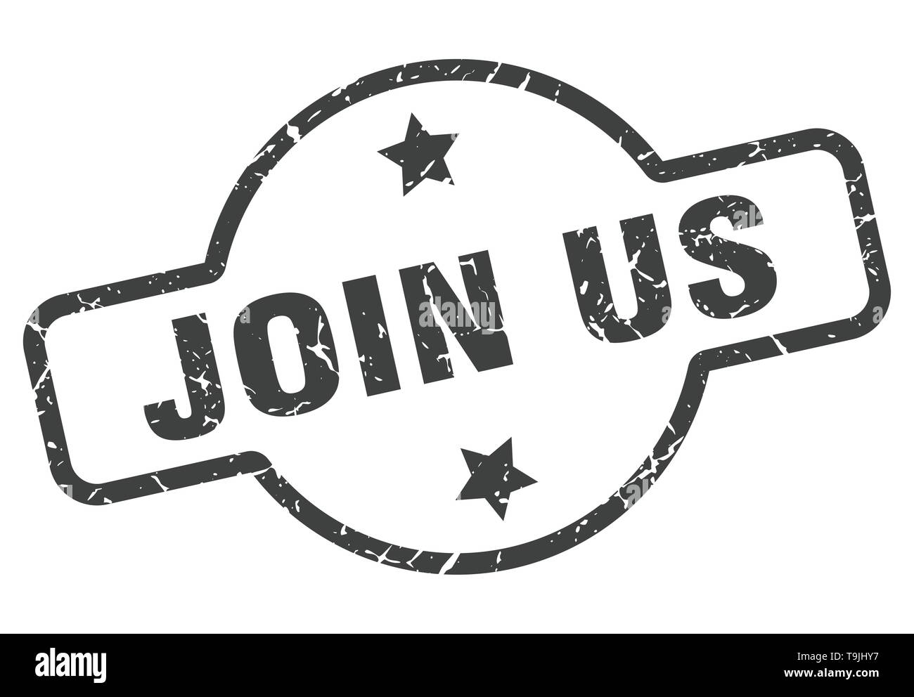 join us vintage round isolated stamp Stock Vector Image & Art - Alamy