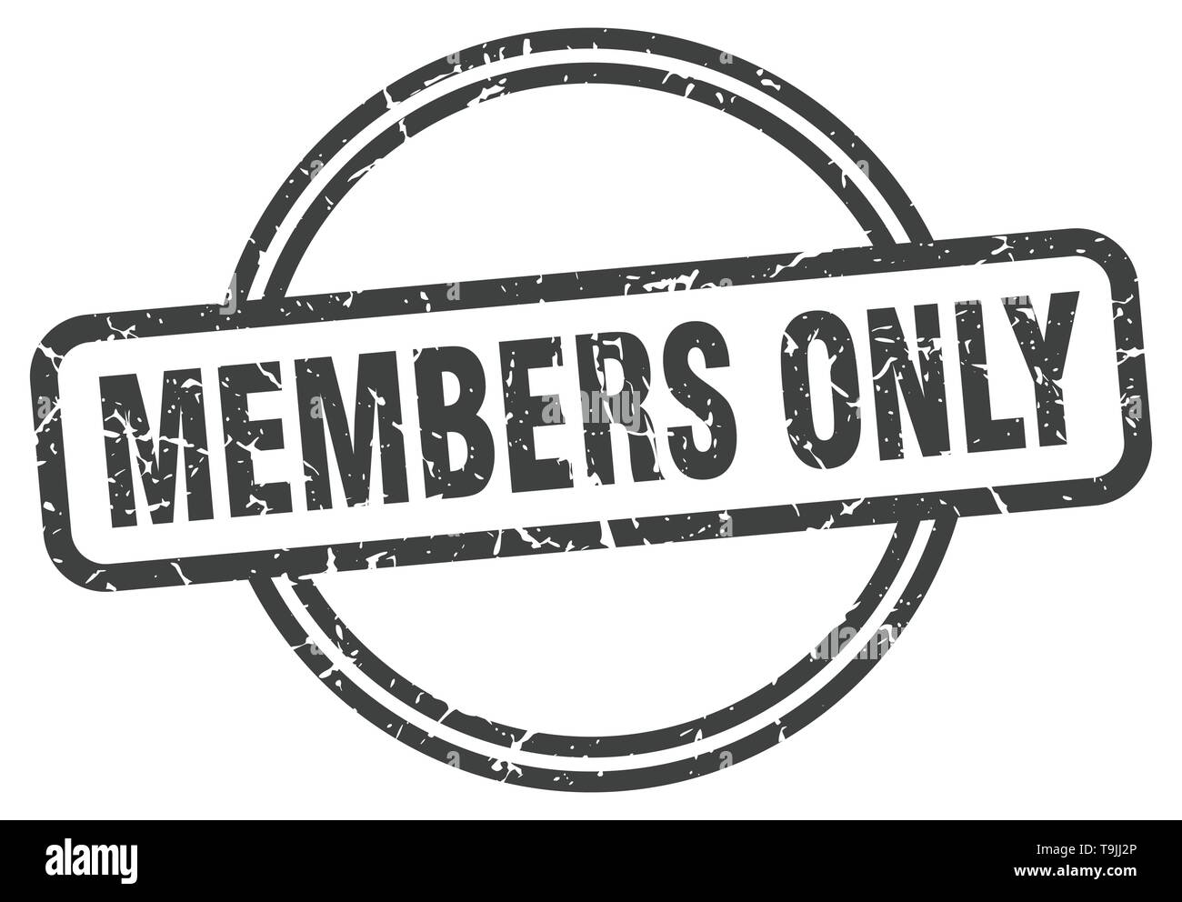members only vintage stamp. members only sign Stock Vector Image & Art ...