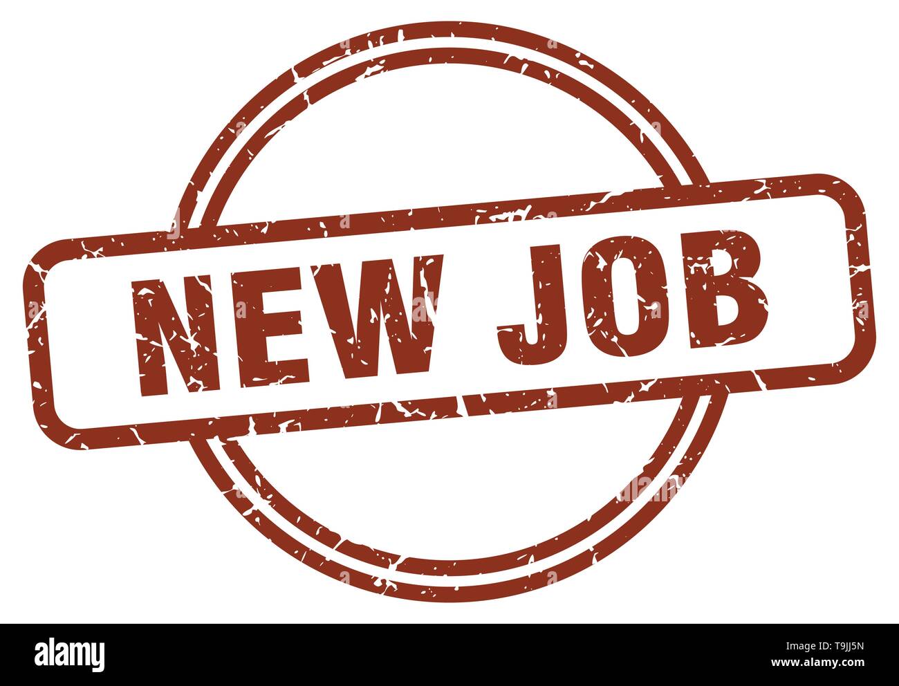 new job stamp isolated on white Stock Vector Image & Art - Alamy