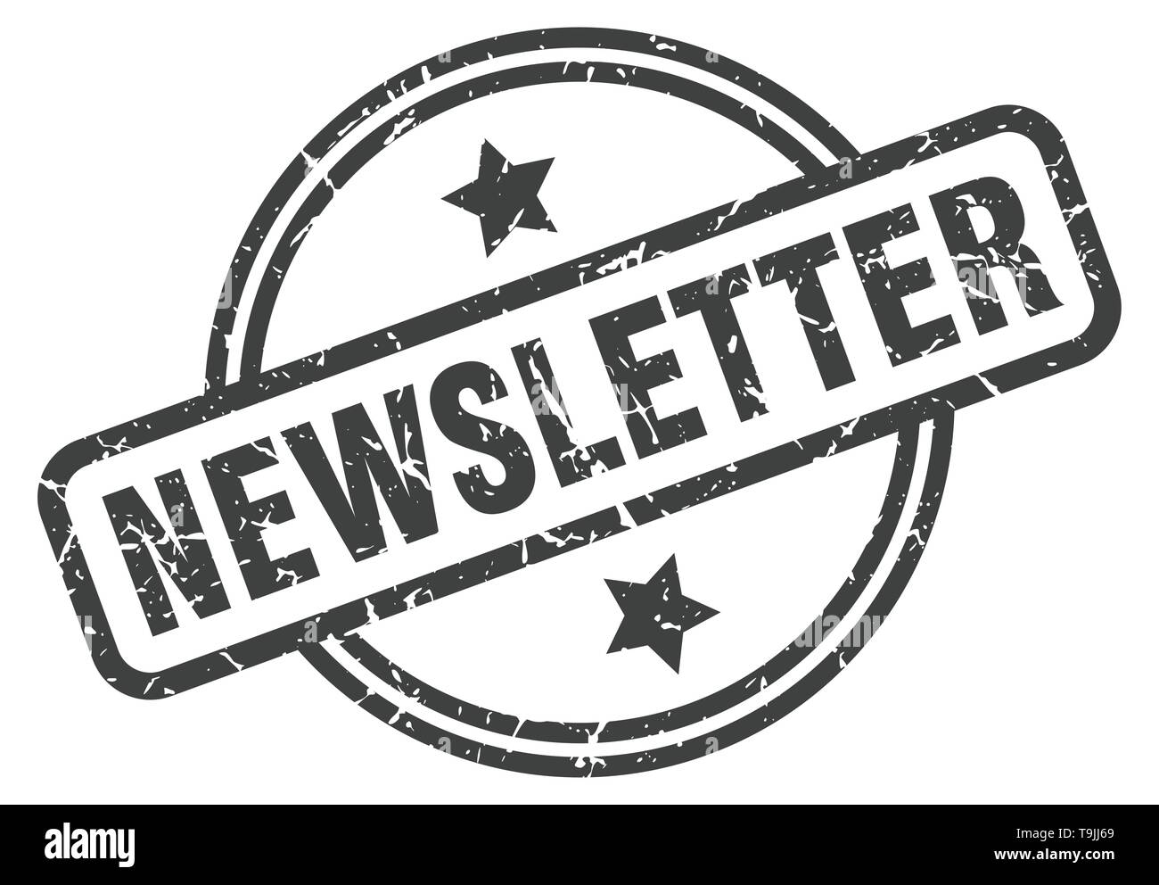 newsletter stamp isolated on white Stock Vector Image & Art - Alamy