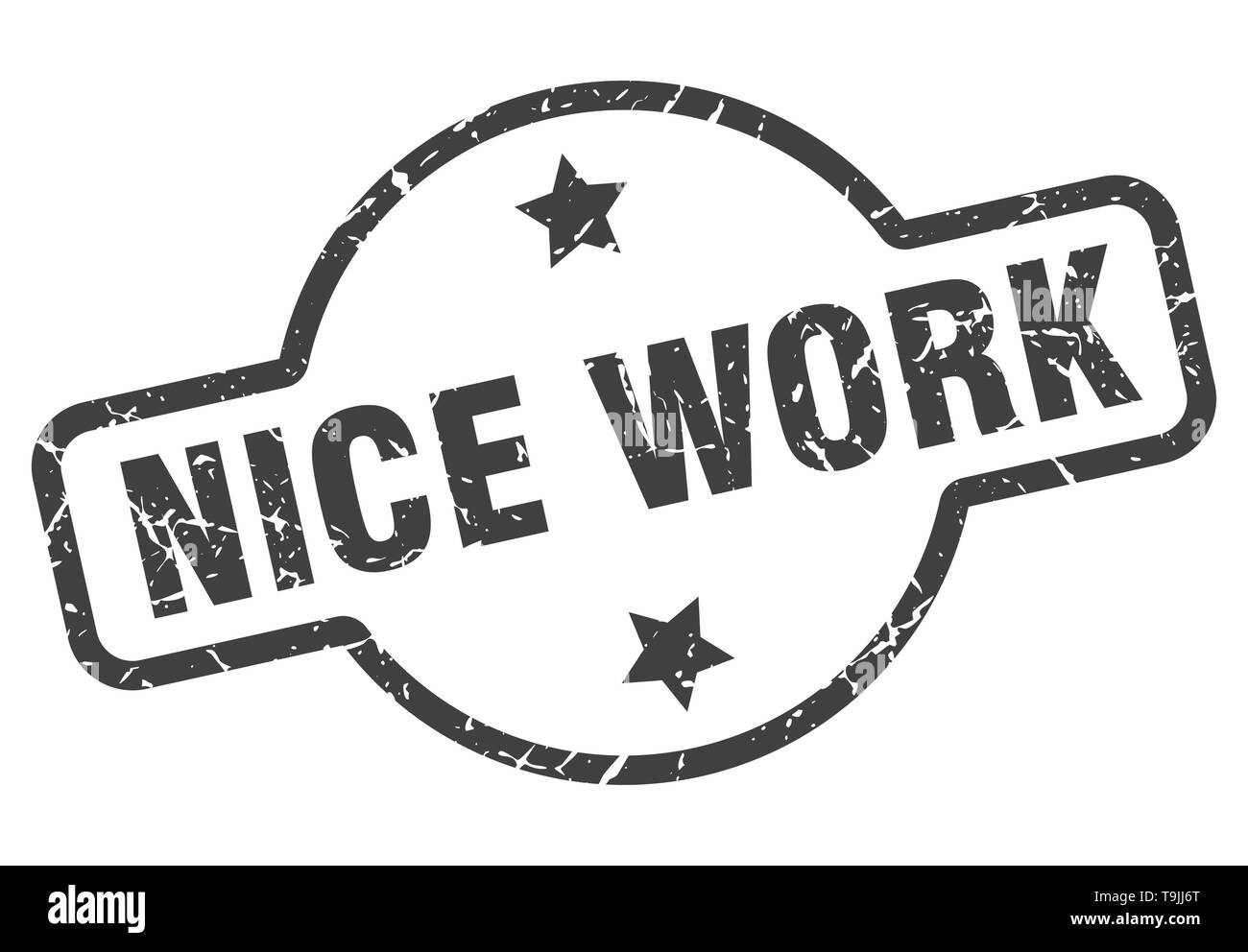 nice work vintage round isolated stamp Stock Vector Image & Art - Alamy