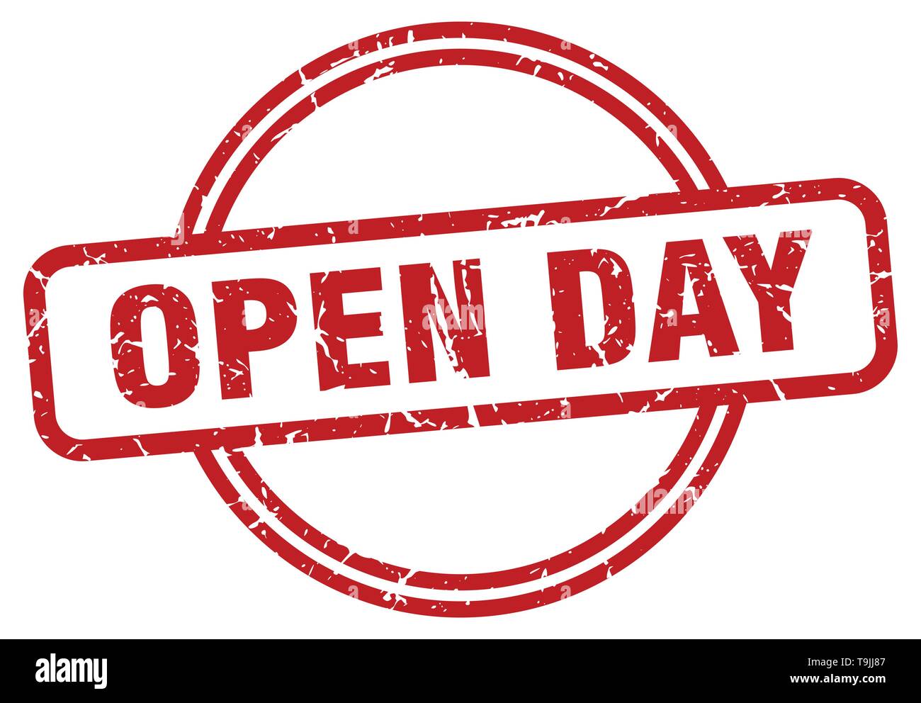open day round vintage grunge stamp Stock Vector Image & Art - Alamy