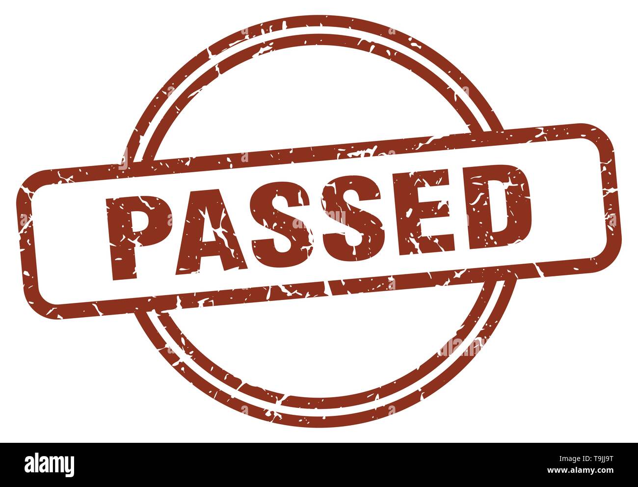 passed stamp isolated on white Stock Vector Image & Art - Alamy