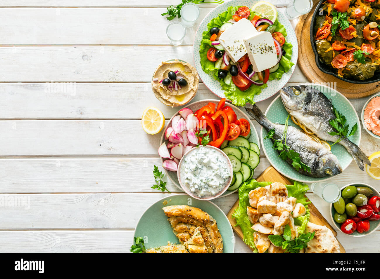 Greek meze table hi-res stock photography and images - Alamy