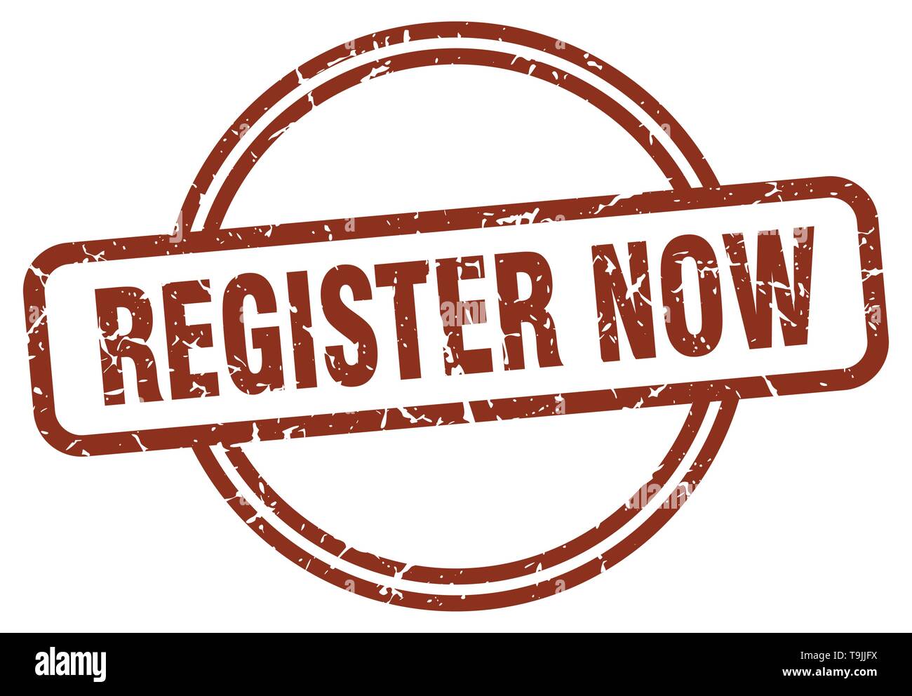 Register now stamp hi-res stock photography and images - Alamy