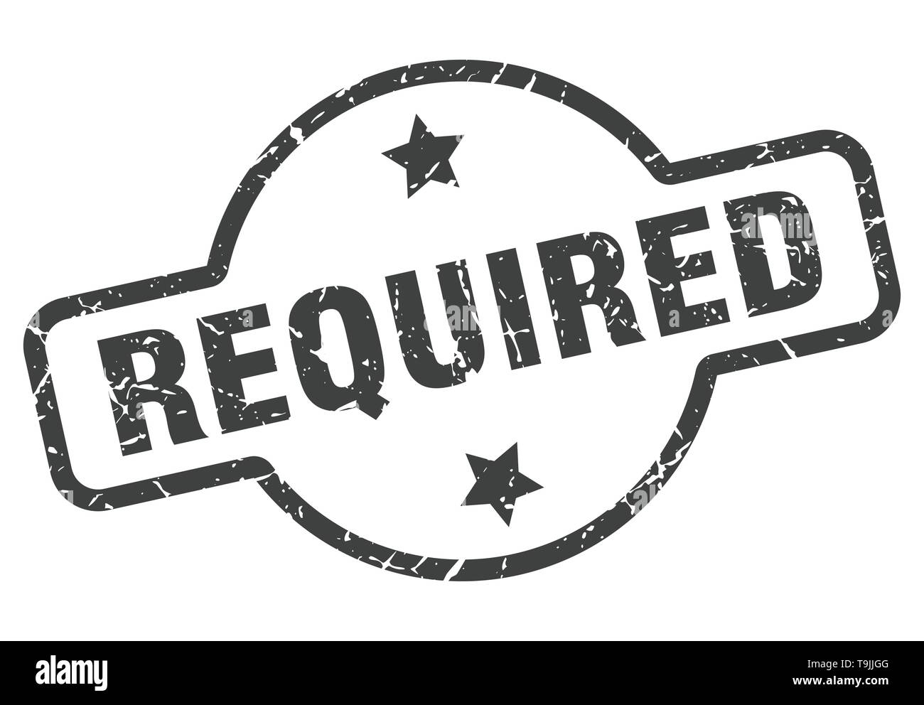 required vintage round isolated stamp Stock Vector Image & Art - Alamy