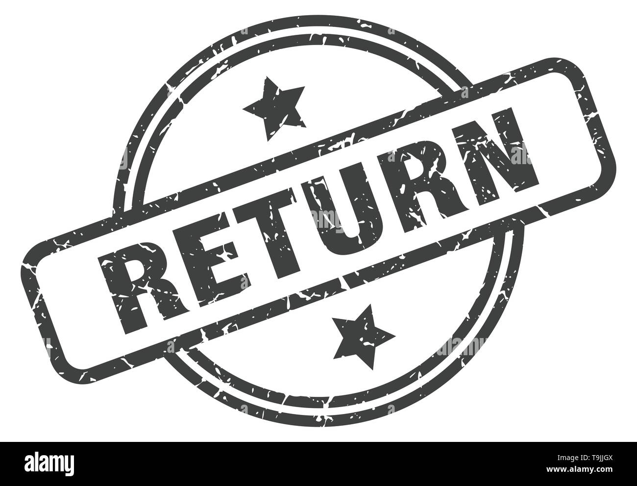 return stamp isolated on white Stock Vector Image & Art - Alamy