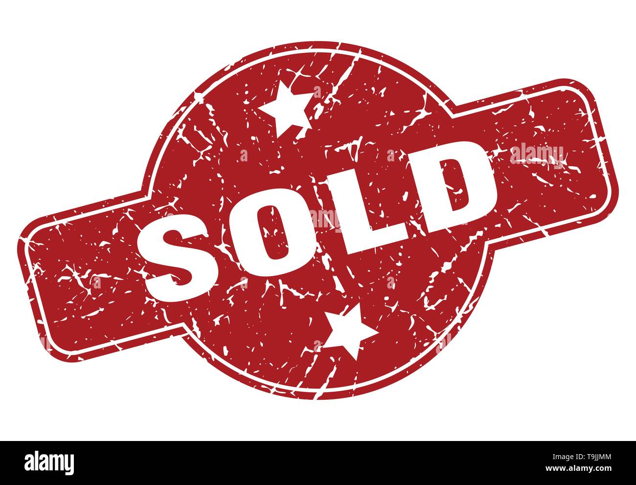 sold vintage stamp. sold sign Stock Vector Image & Art - Alamy