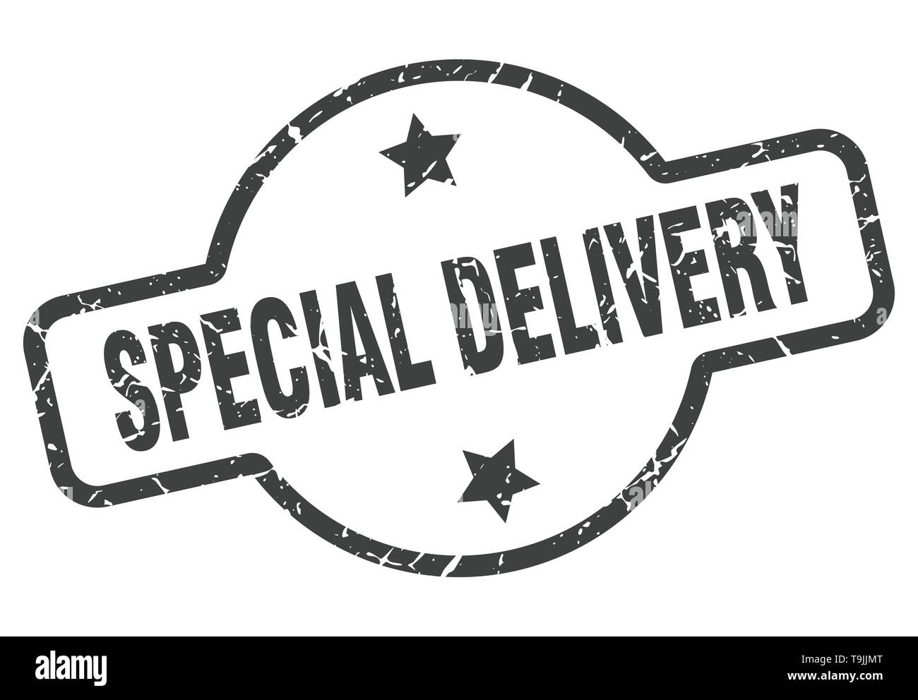special delivery vintage round isolated stamp Stock Vector Image & Art ...