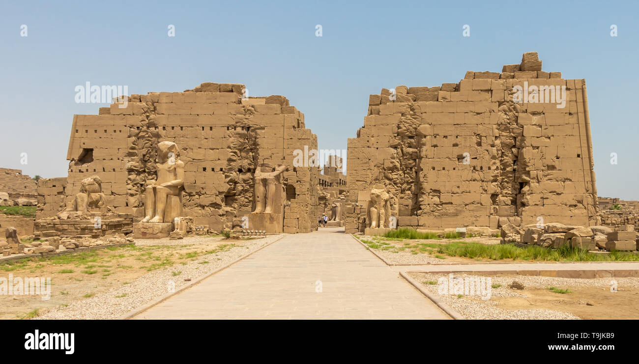 Seventh Pylon of the Amun Temple, Karnak, Luxor, Egypt Stock Photo - Alamy