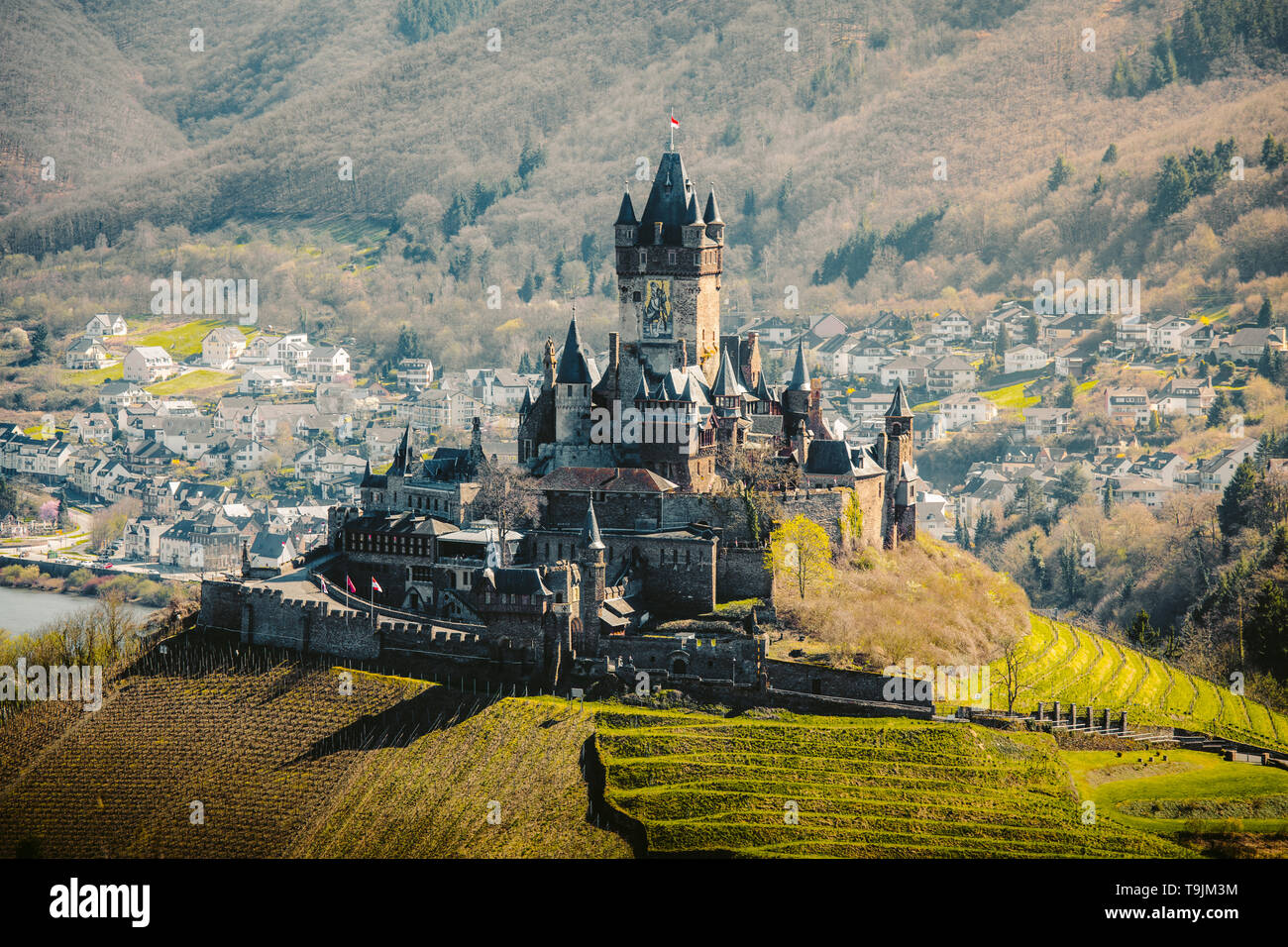 Cochem Castle In Mosel Valley High Resolution Stock Photography and ...