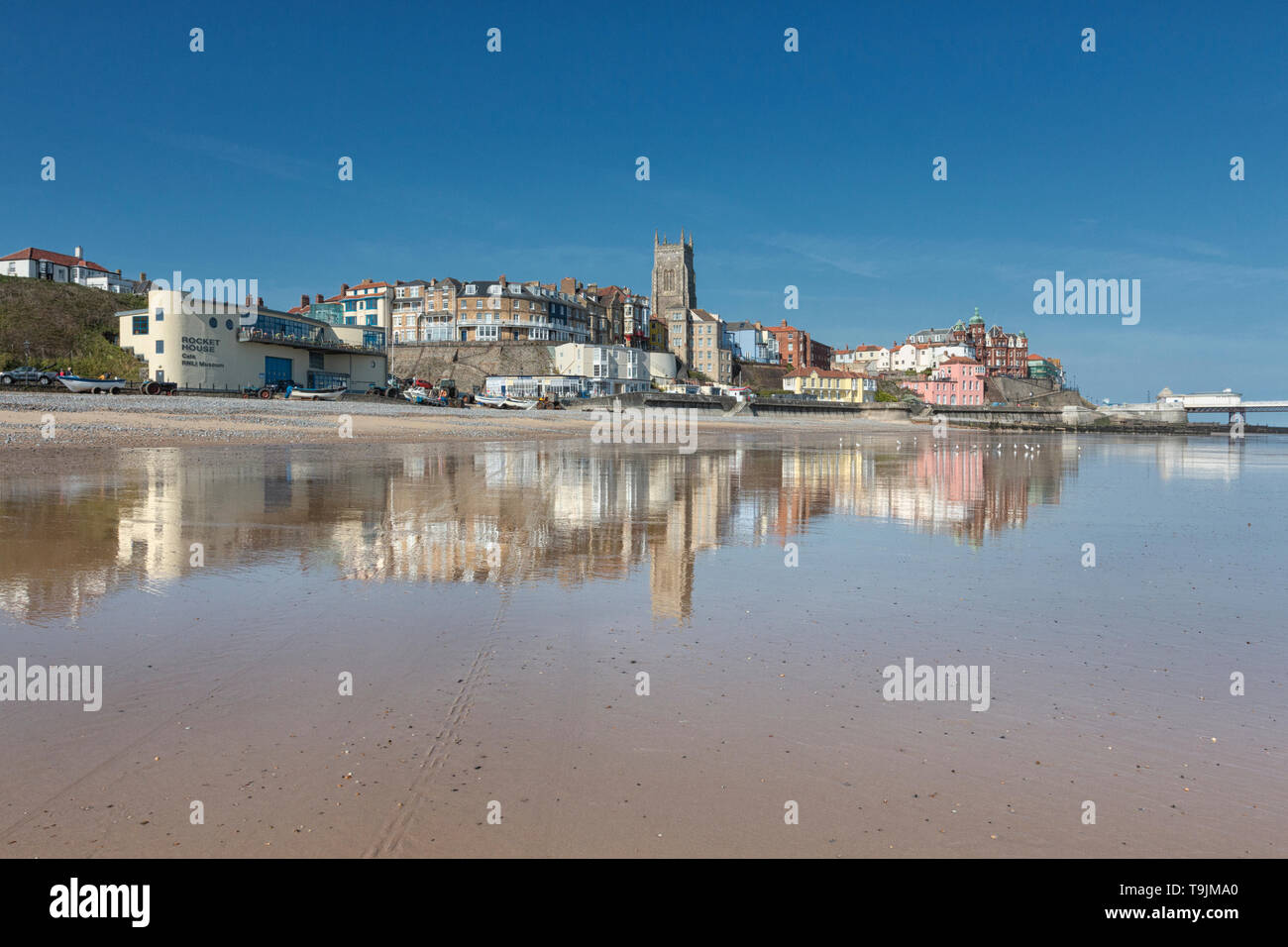 Tractor on cromer beach norfolk england east anglia tourism hi-res ...