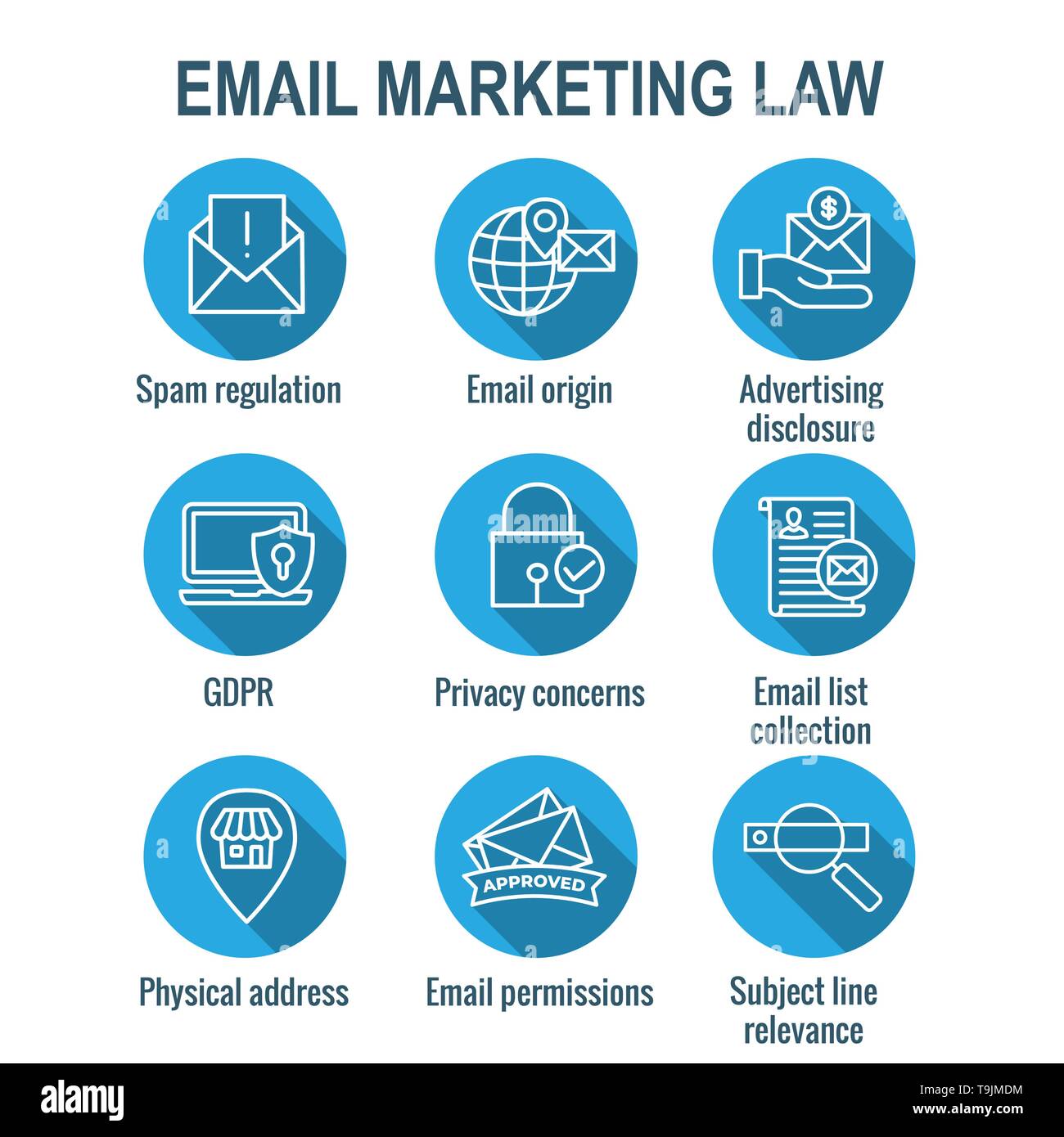 Regulations icon hi-res stock photography and images - Alamy