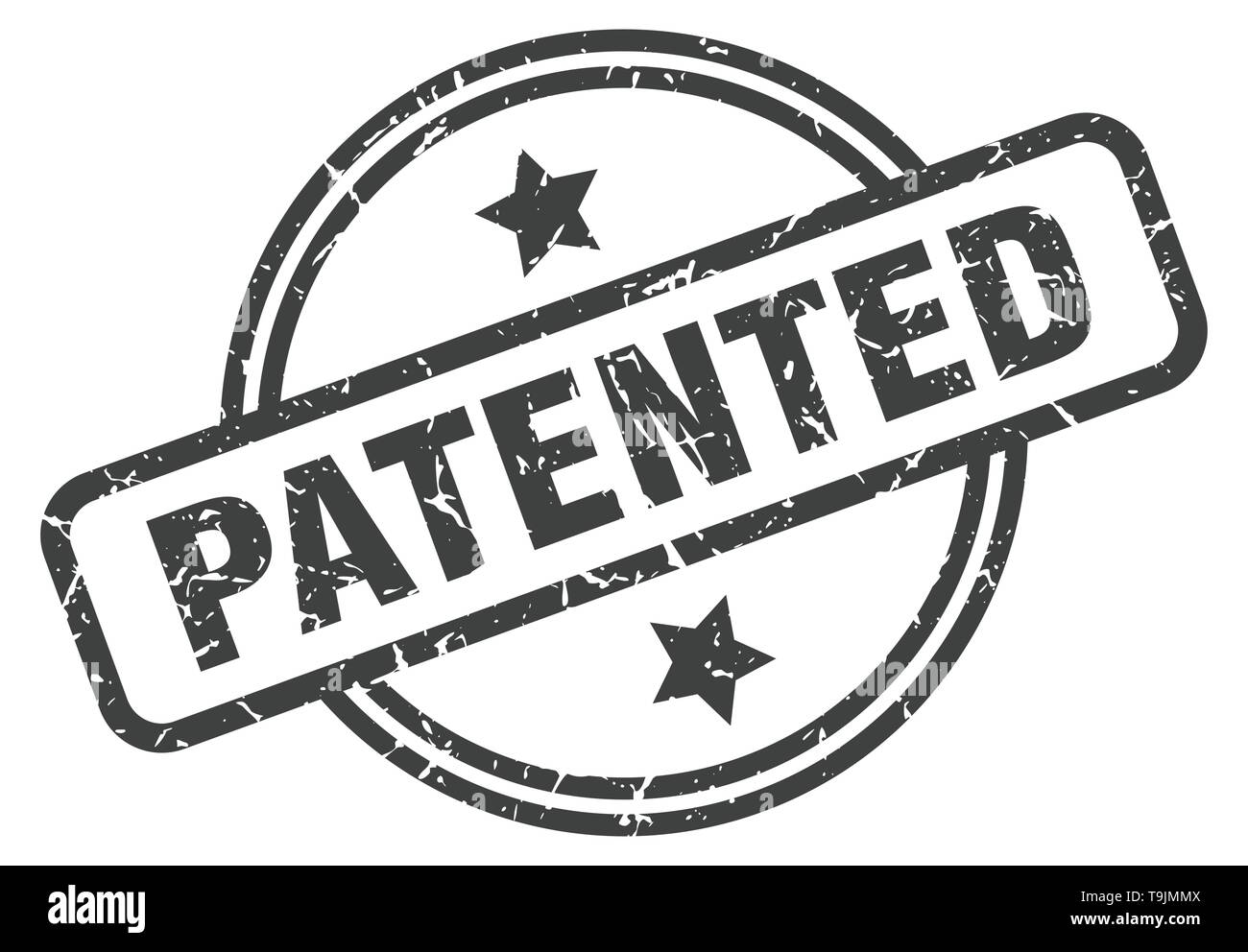 patented stamp isolated on white Stock Vector Image & Art - Alamy