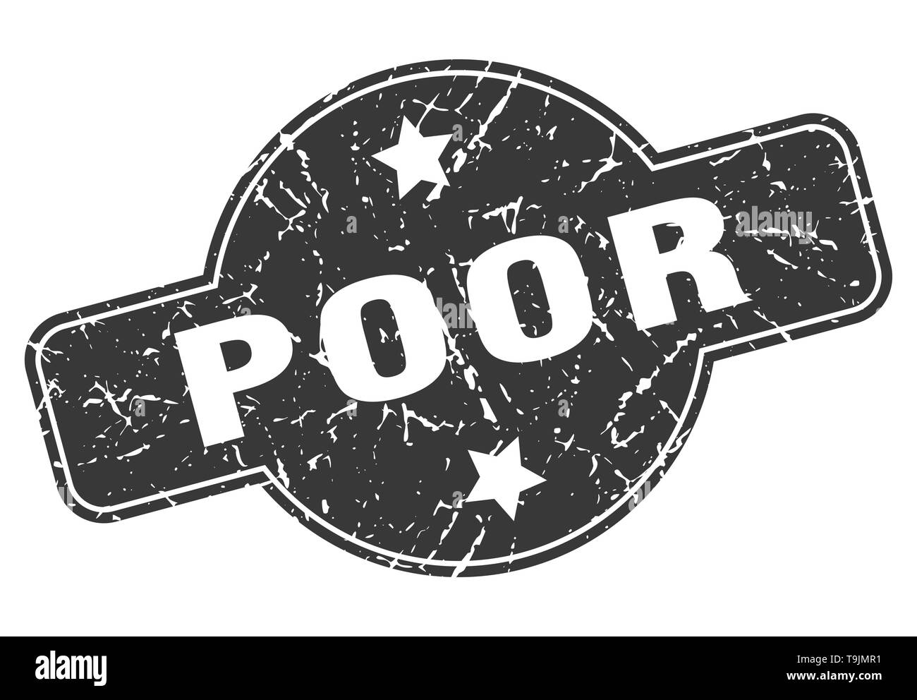 poor round grunge isolated stamp Stock Vector Image & Art - Alamy