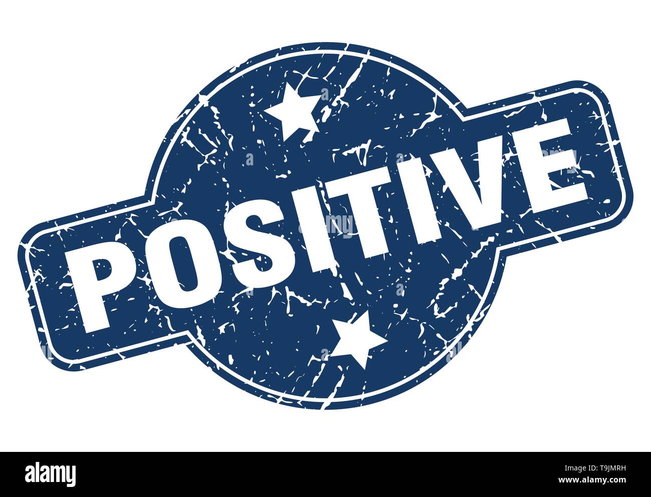 positive vintage round isolated stamp Stock Vector Image & Art - Alamy