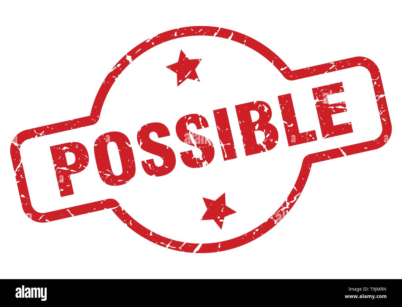 possible stamp isolated on white Stock Vector Image & Art - Alamy